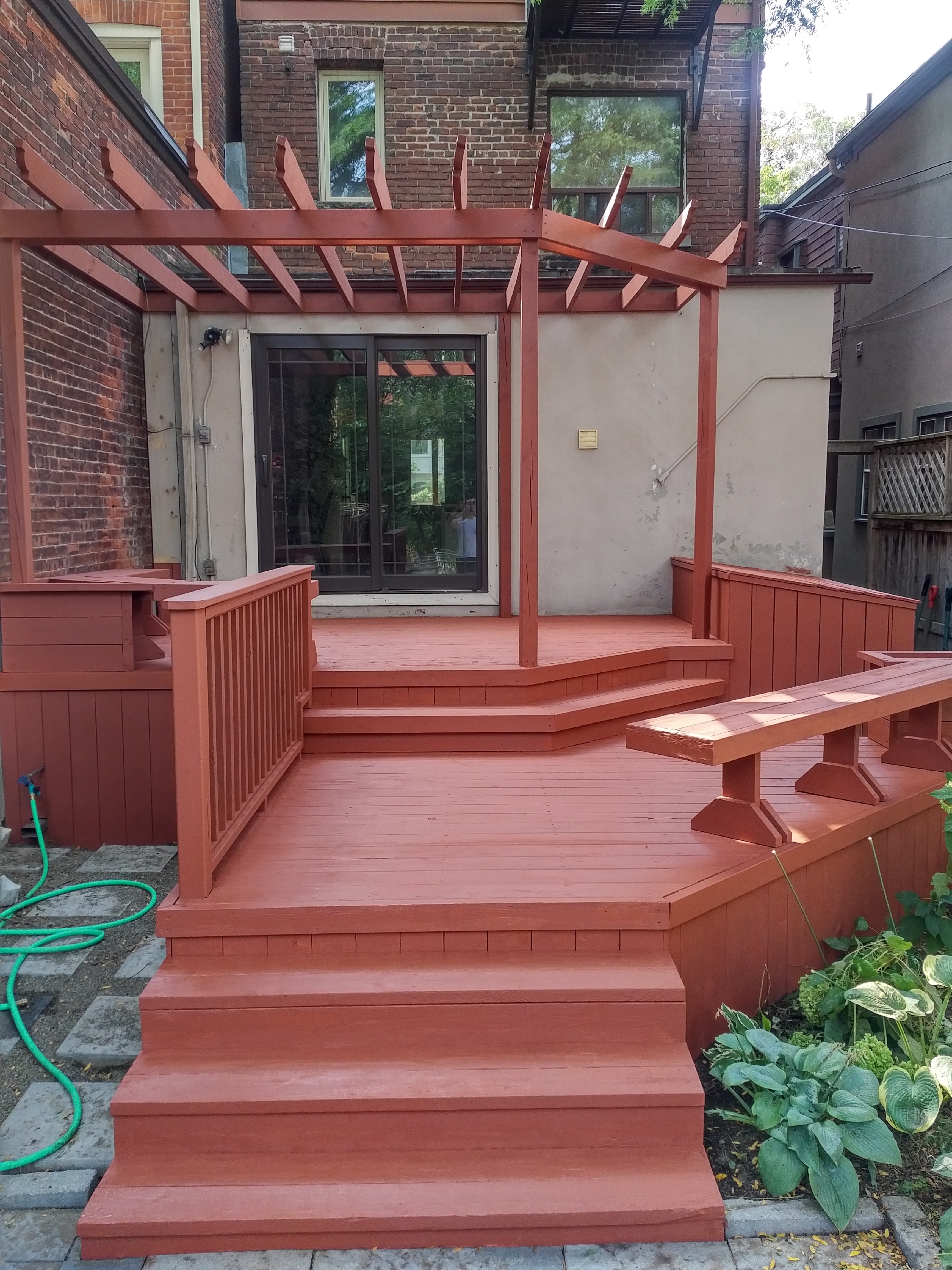 After applying Benjamin Moore California Rustic semi-solid stain 2 - We ...